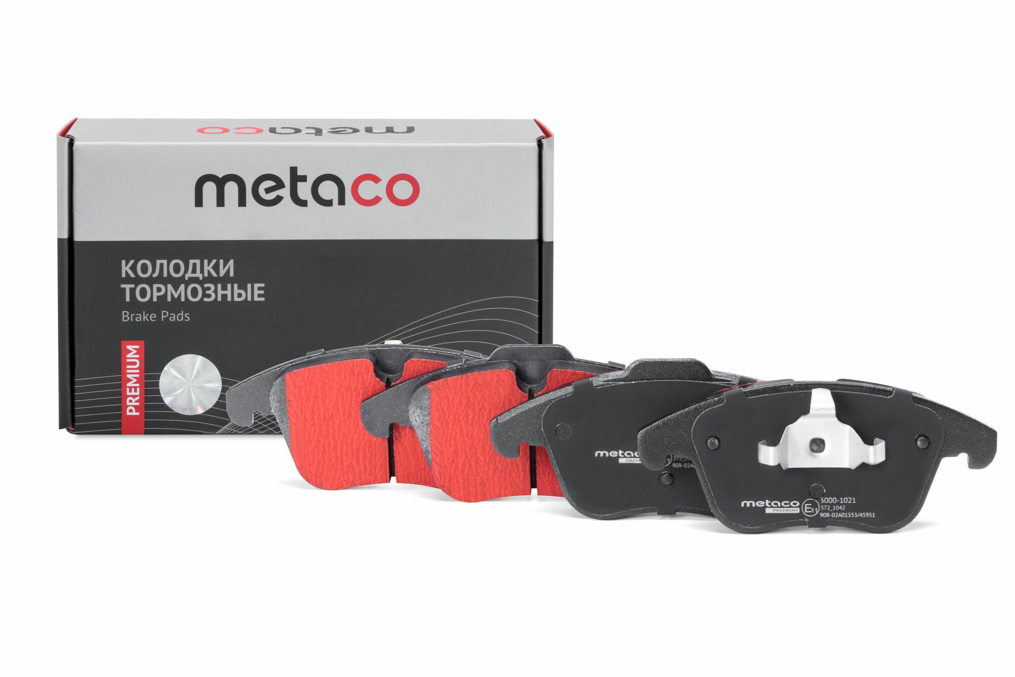 Колодки тормозные передние к-кт Metaco premium 3000-1021