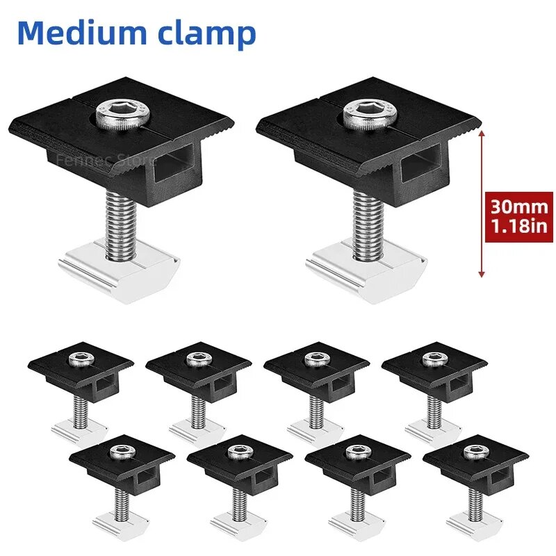 Аксессуары для крепления солнечных панелей 4/10/20 шт TypeB-10PCS-30MM