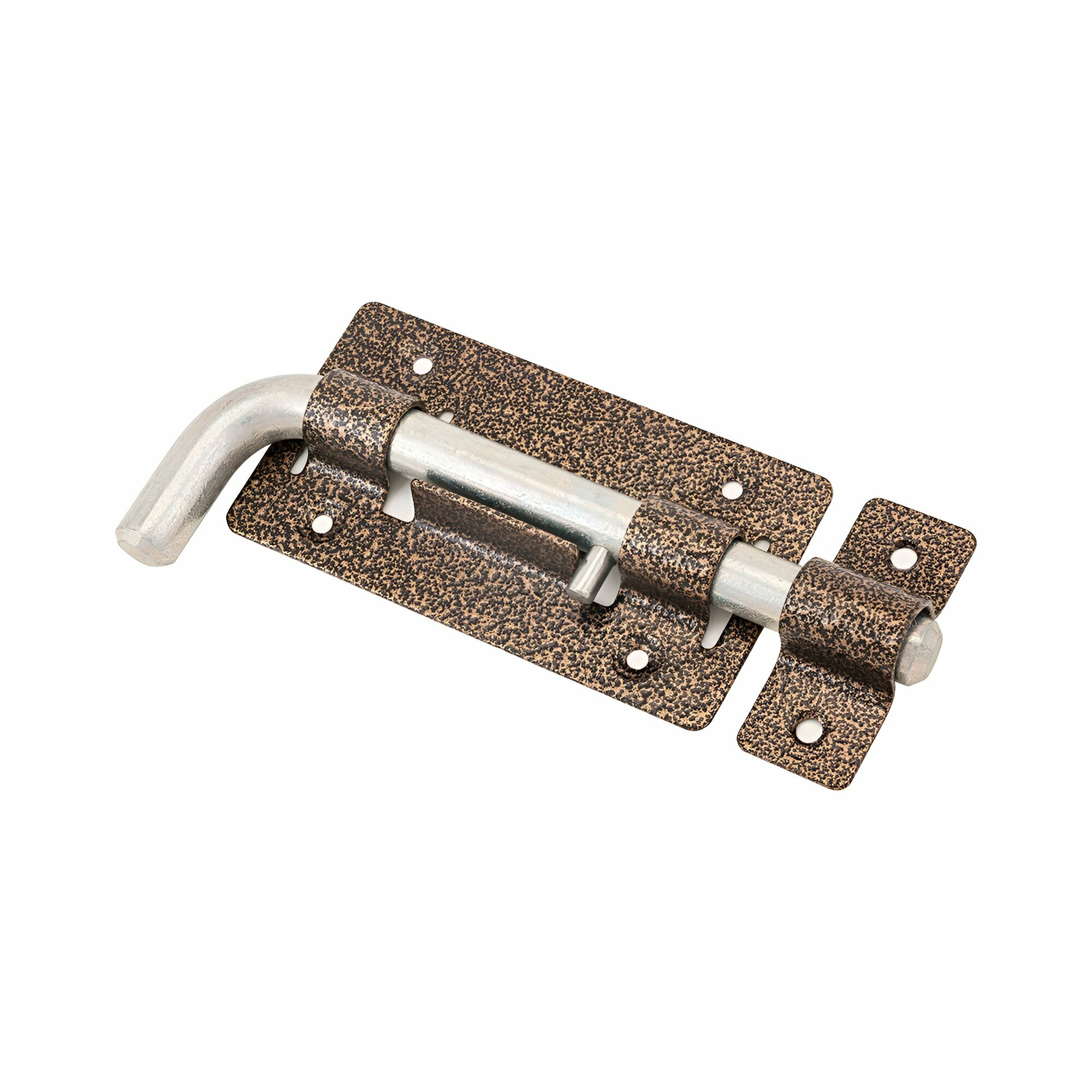 Засов дверной круглый "Секрет" ЗД-03, 115 x 63 мм, цвет: бронза антик