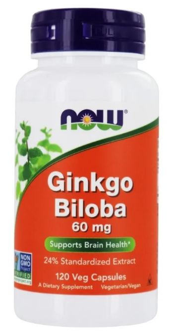 NOW Ginkgo Biloba 60 mg (120капс)