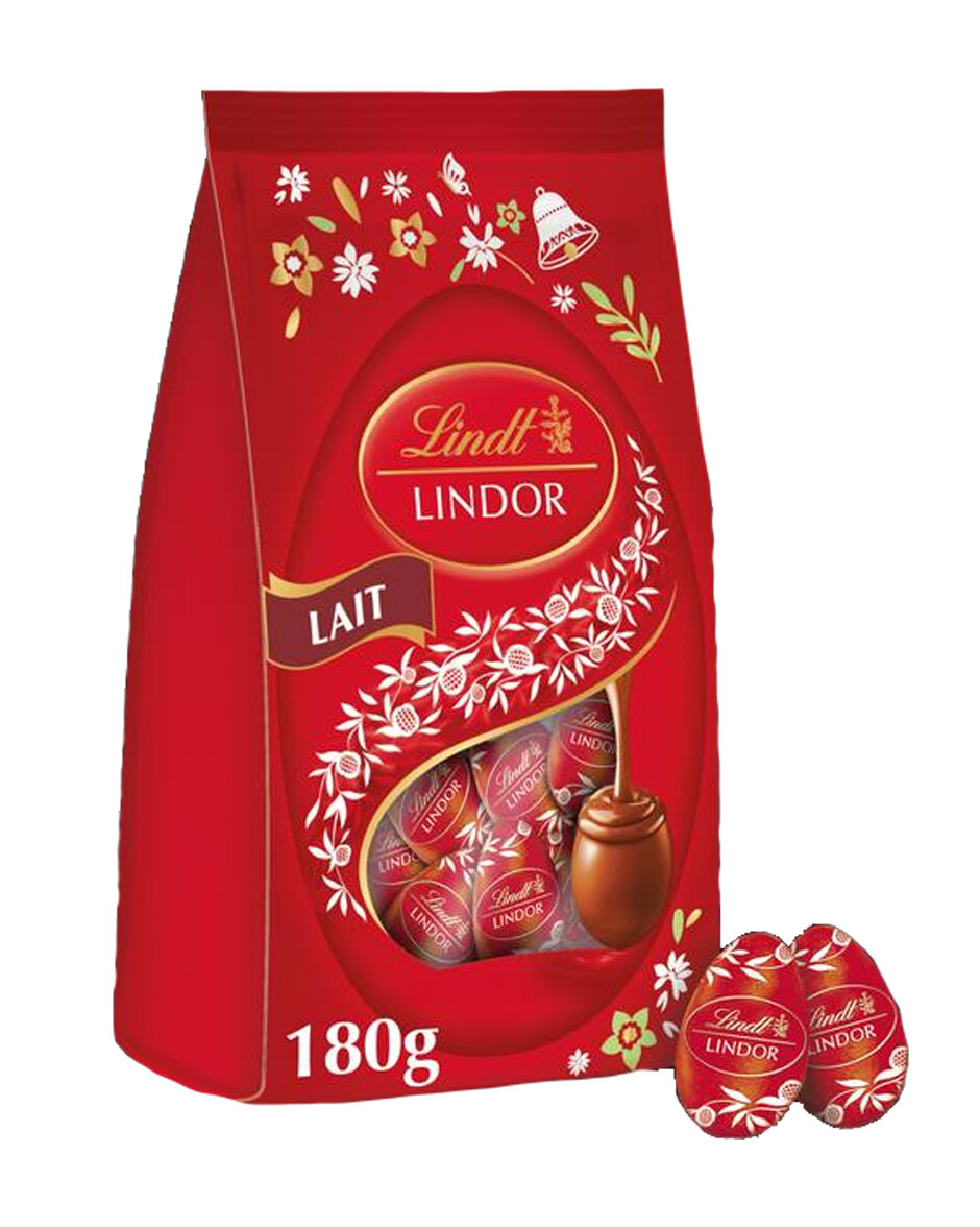 Шоколадные конфеты Lindor в форме яиц с молочным шоколадом пасхальная коллекция, 180г