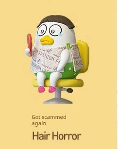 Фигурка POP MART Little Duck из слепой коробки, дизайн Я снова попался, нераспечатанная игрушка