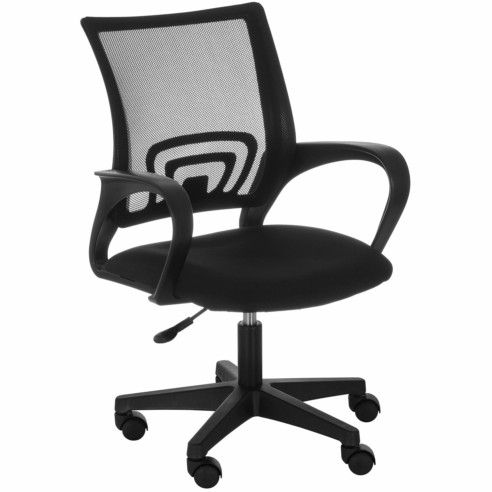 Кресло Бюрократ Dali SL черный 38-418 крестов. металл хром