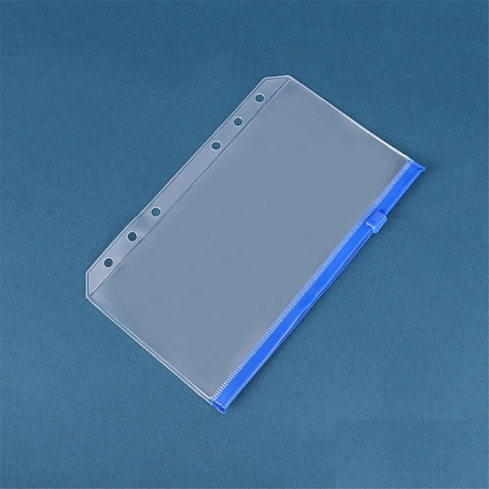 12 Шт. Водонепроницаемые Бюджетные Конверты Из ПВХ С 6 Отверстиями И Переплетом Формата А6