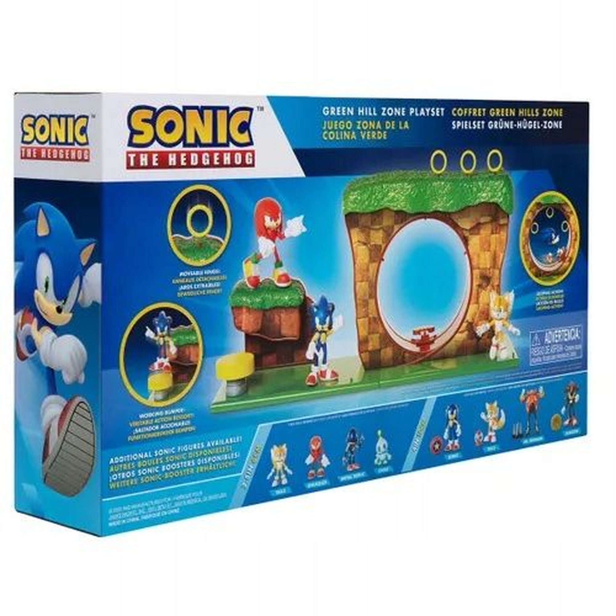 Фигурки JAKKS Pacific - Набор фигурок Соника из зоны Зелёные холмы - Соник B07KW3B2SV
