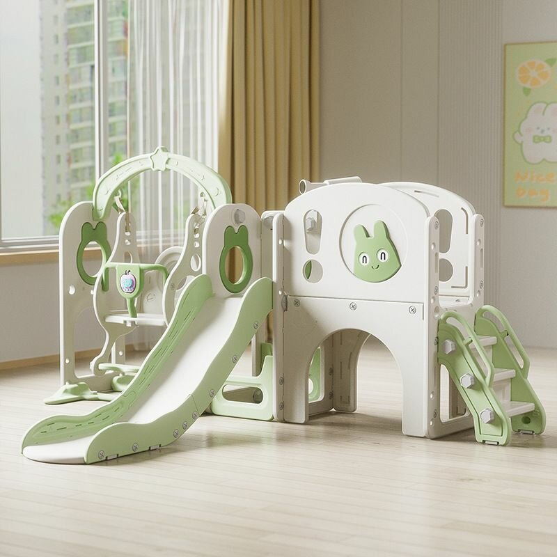 Детская горка, качели и лазалка многофункциональный игровой центр для детей в возрасте от 1 до 7 лет