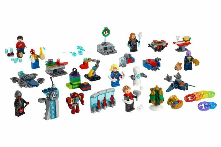 Набор календарь унисекс LEGO Мстители 76196 5762665, для детей