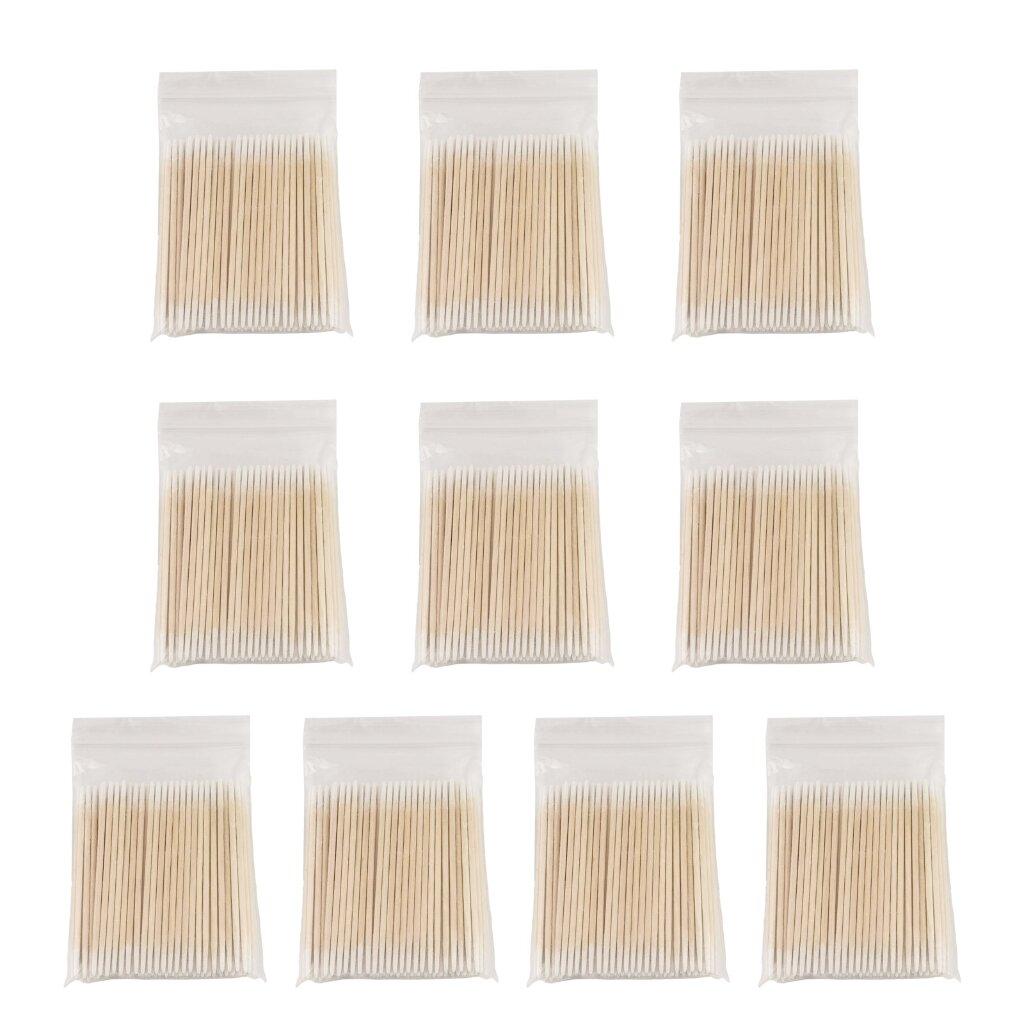 10шт Биоразлагаемых ватных тампонов Bud Hypoallergenics для ухода за кожей младенцев