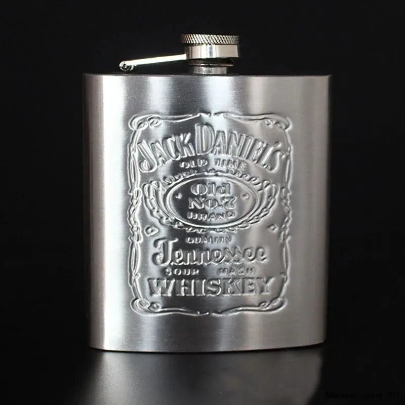 Фляга 200 мл, хром