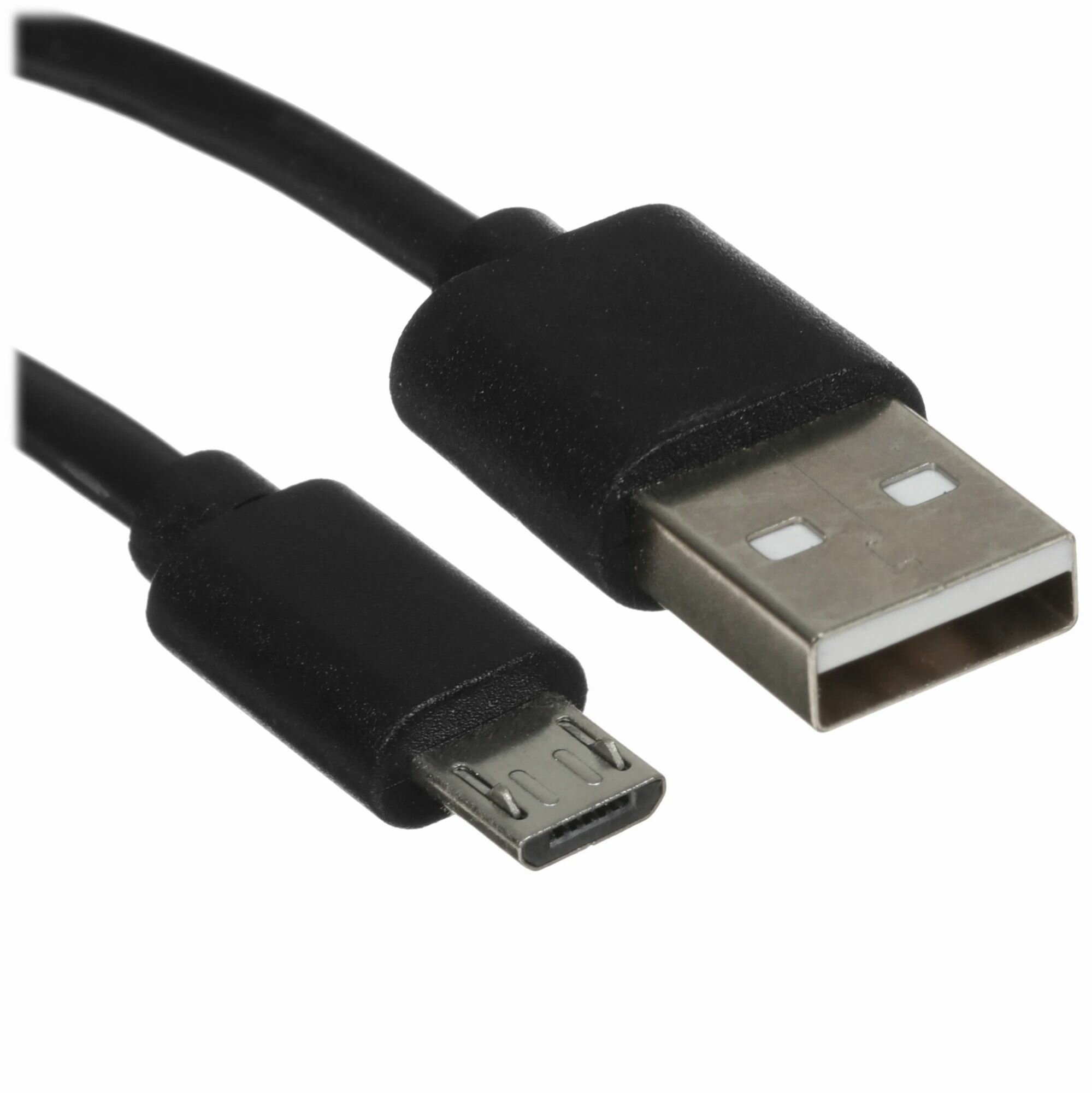 Кабель круглый Aceline micro USB - USB 2.0 Type-A черный 3 м