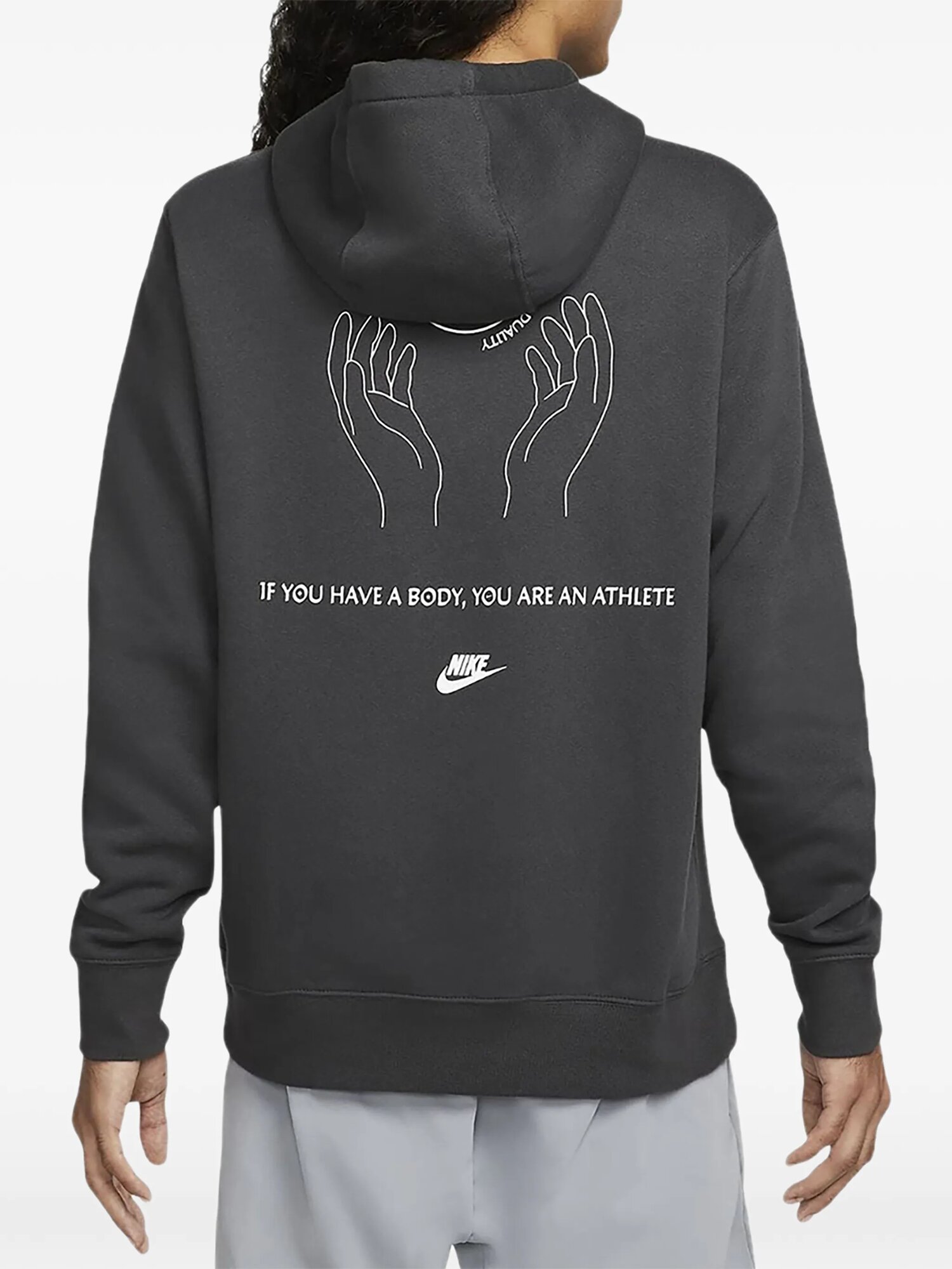 Худи NIKE Graphic pullover hoodie, размер 2XL, , grey — фото 1