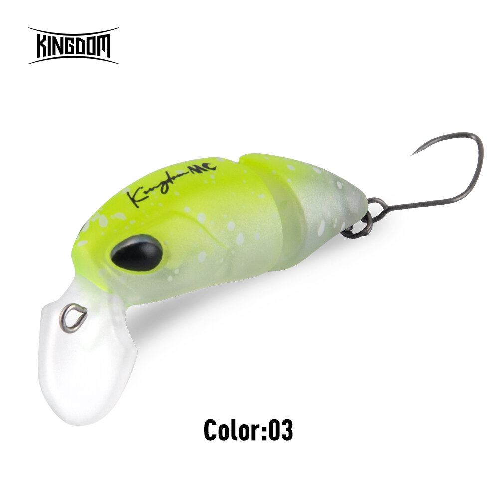 Искусственная рыболовная приманка Kingdom Micro Expert Jointed Floating Minnow 2,3 г 37 м, состоящая из 2 секций, Swimbait Topwater, жесткая приманка для форели