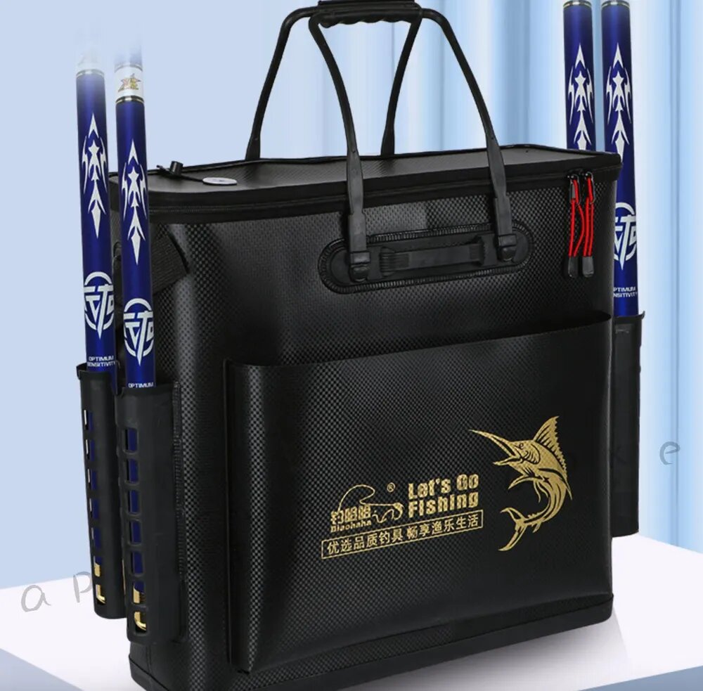 Сумка рыболовная, кан для рыбы, подарок рыбаку,45х16х45см