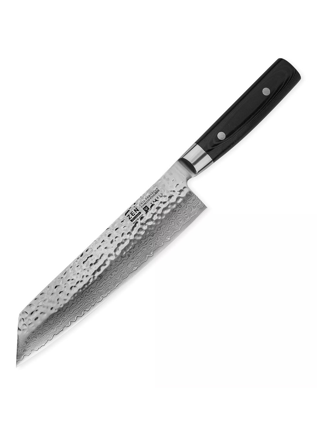 Нож кухонный Kiritsuke Yaxell Zen 20 см, дамасская сталь, рукоять микарта, Япония