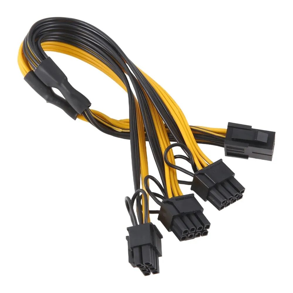 ATX 12V CPU 8 Pin к 3X 8Pin (6 + 2) PCI-E Удлинительный кабель-адаптер питания разветвителя с вилкой для видеокарты