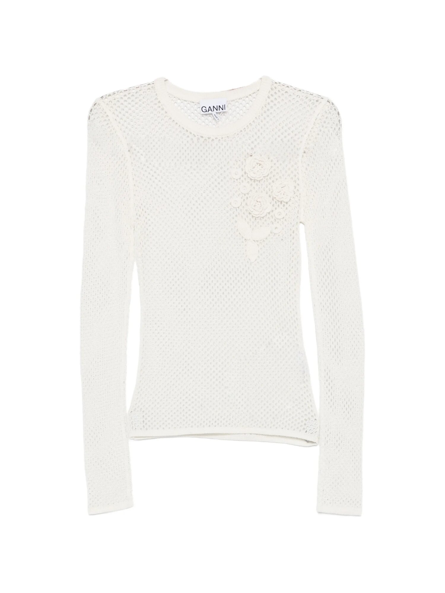 Футболка Mesh pointelle long-sleeve T-shirt