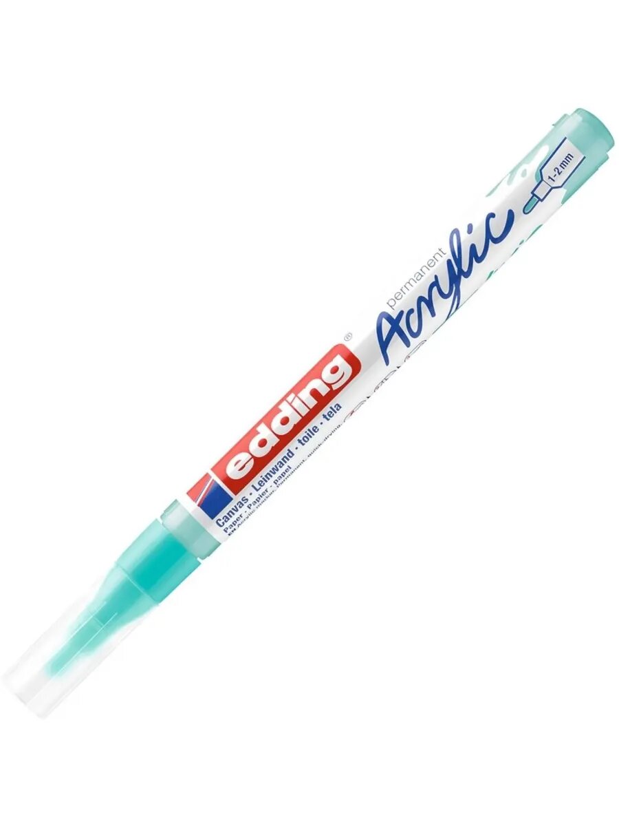 Акриловый маркер с круглым наконечником, бирюзовый