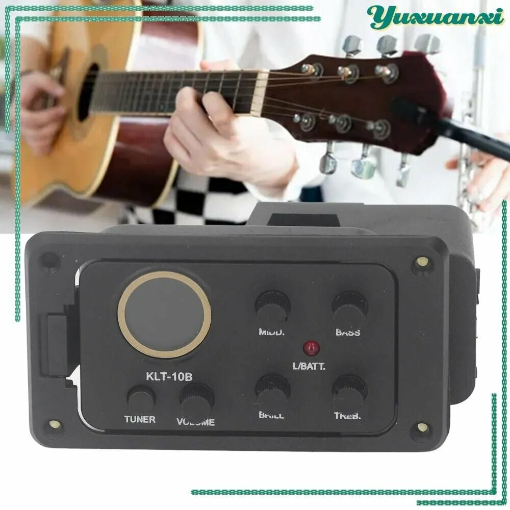 Гитарный эквалайзер, 4 полосы, улучшенный звук и настройка для музыкантов
