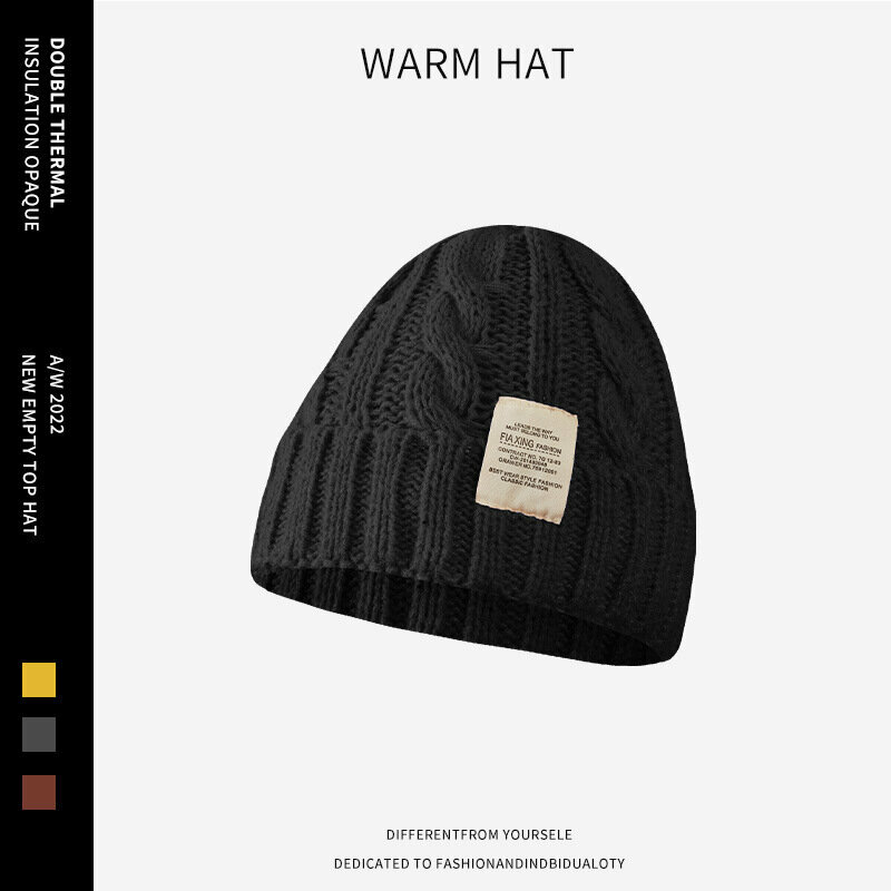 Линейная шапка на осень и зиму, новый женский бархатный утолщенный шарф, интегрированная шапка, теплый ветрозащитный шарф, вязаная шапка, универсальная дневная шапка