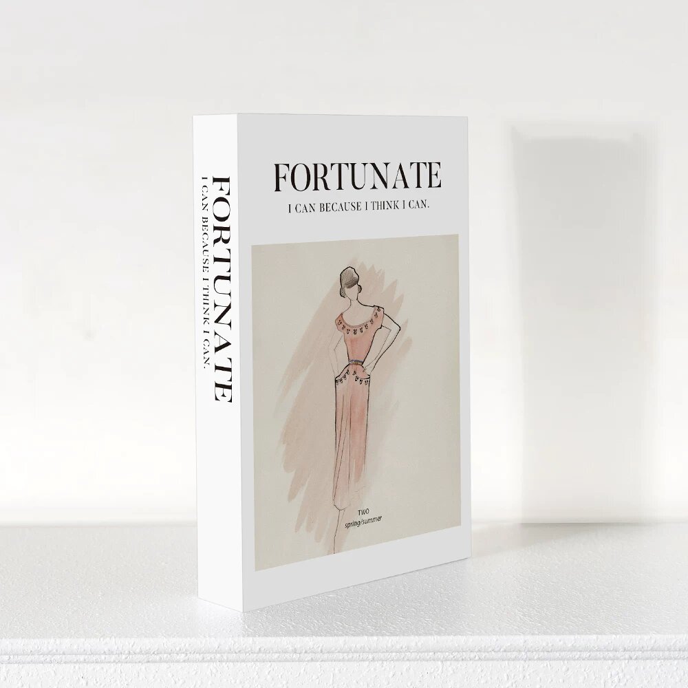 Акцессуары подделки книги FZS-FORTUNATE для дизайна интерьера, 3 книги
