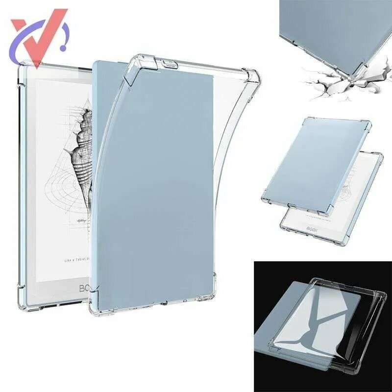 Прозрачный чехол для Onyx Boox Go 6 (Boox Go 6) - Ультратонкая легкая прозрачная силиконовая гибкая мягкая задняя крышка