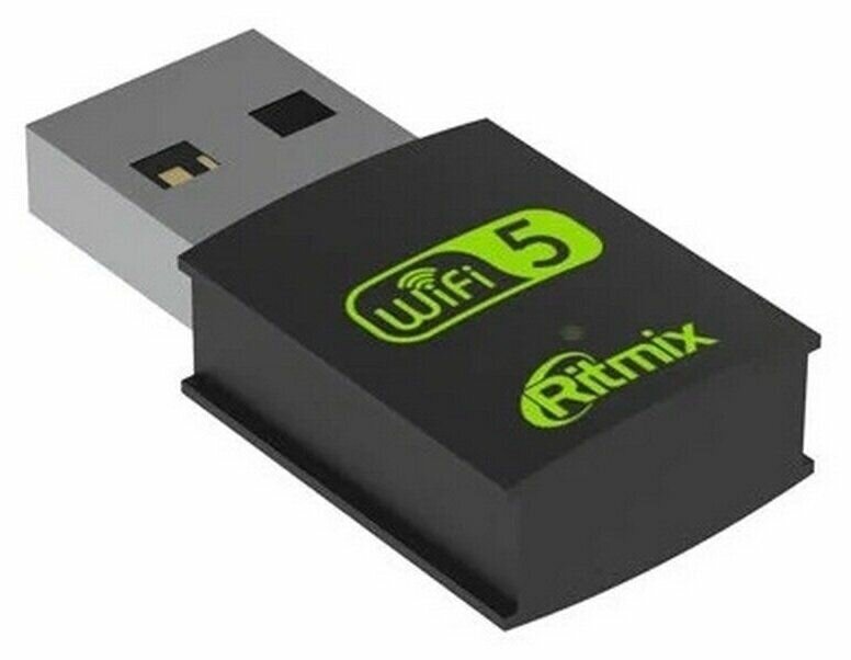 Wi-Fi адаптер Ritmix RWA-150 USB, черный