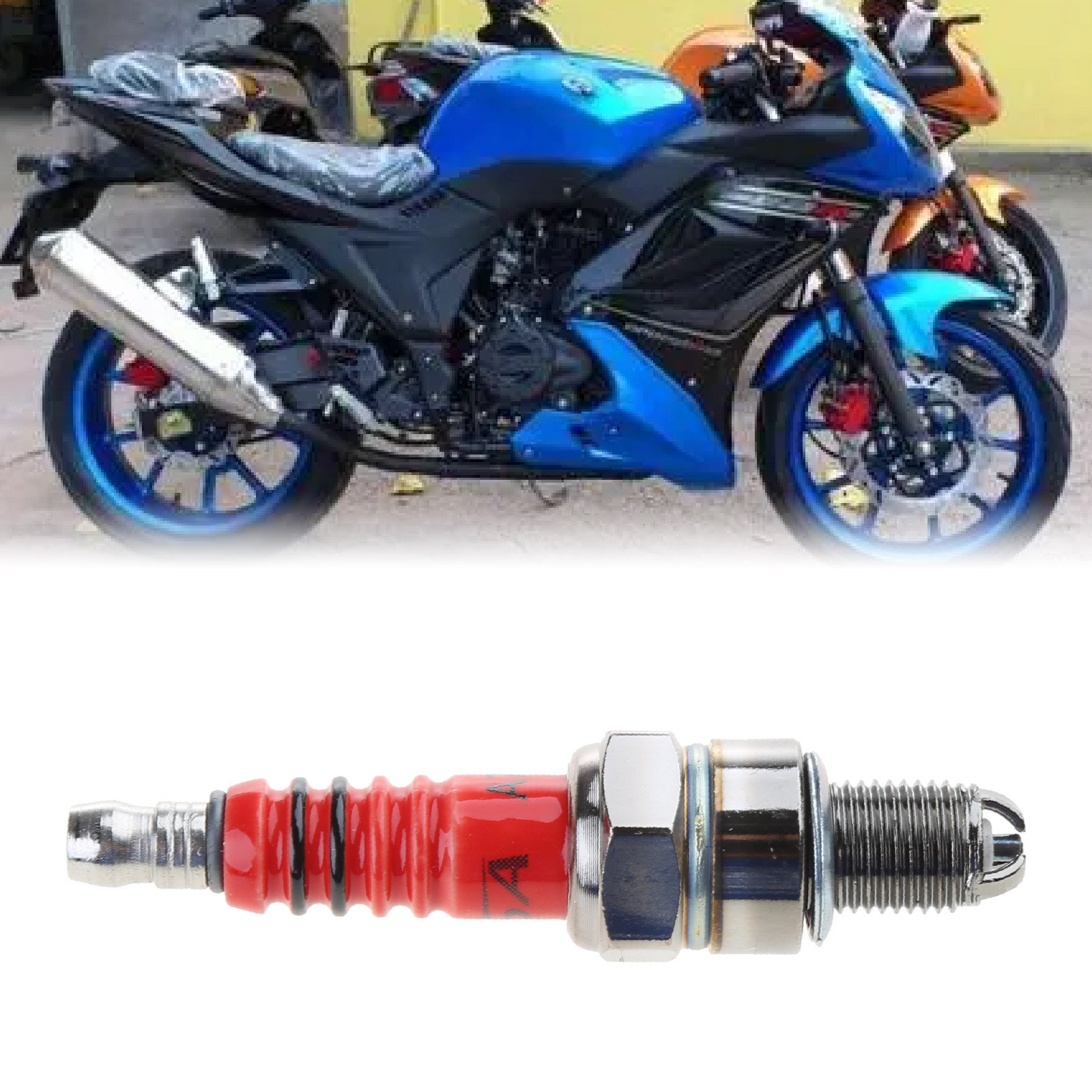 Гоночный 3 электрод для CR7HSA 50cc 70cc 90cc 110cc ATV Scooter Dirt B