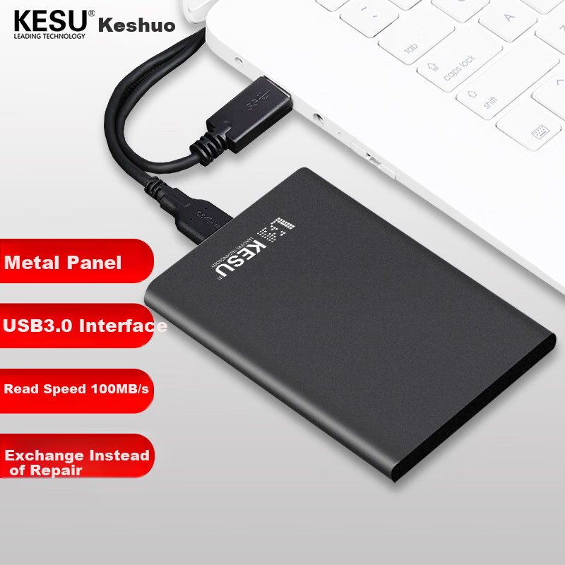 KESU Зашифрованный внешний жесткий диск 250 ГБ USB3.0 K201 2.5 дюйма металлический серый для резервного копирования