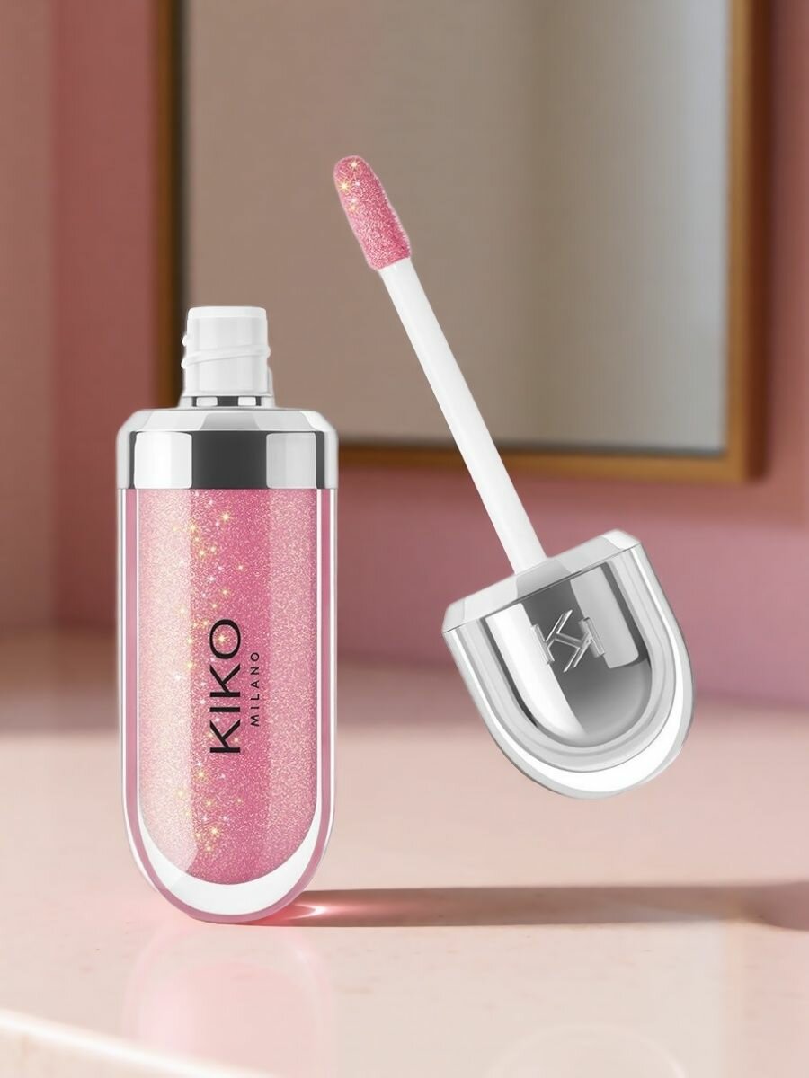 Блеск Для Губ Глянцевый Увлажняющий, Без Липкости. Питание, Защита И Уход, Трехмерный Эффект 3D, Увеличивает Объем, Гладкий Глянец, Комфортное Увлажнение - 26 Sparkling Hibiscus Pink.