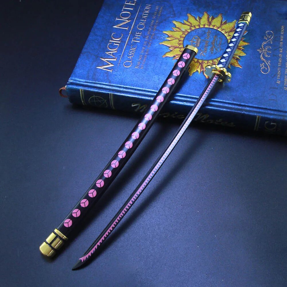 Брелок катана One Piece Zoro, Autumn Water Knife, фиолетовый
