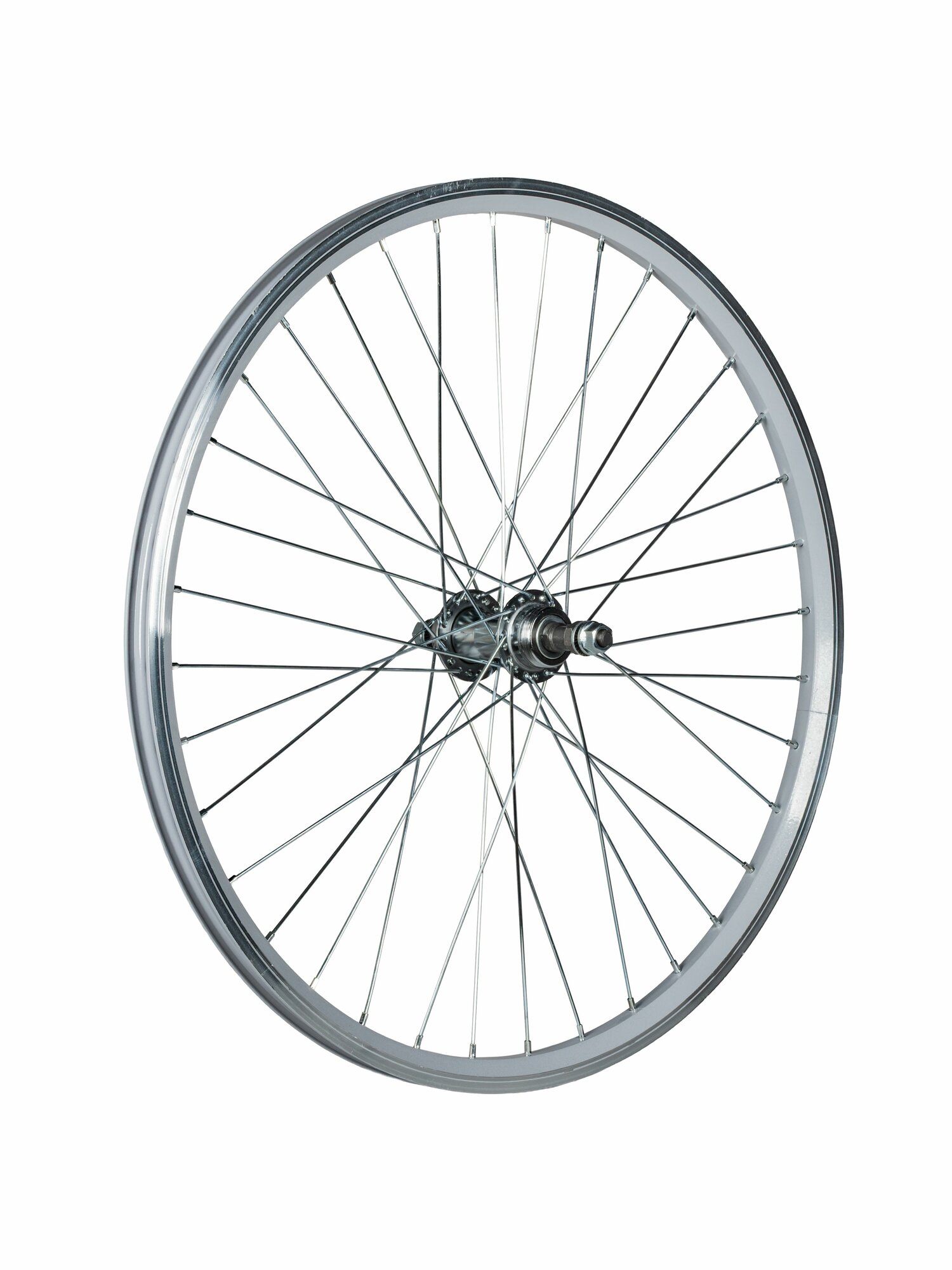 Колесо велосипедное 24 дюйма заднее в сборе VelRosso двойной алюминиевый обод под V-brake