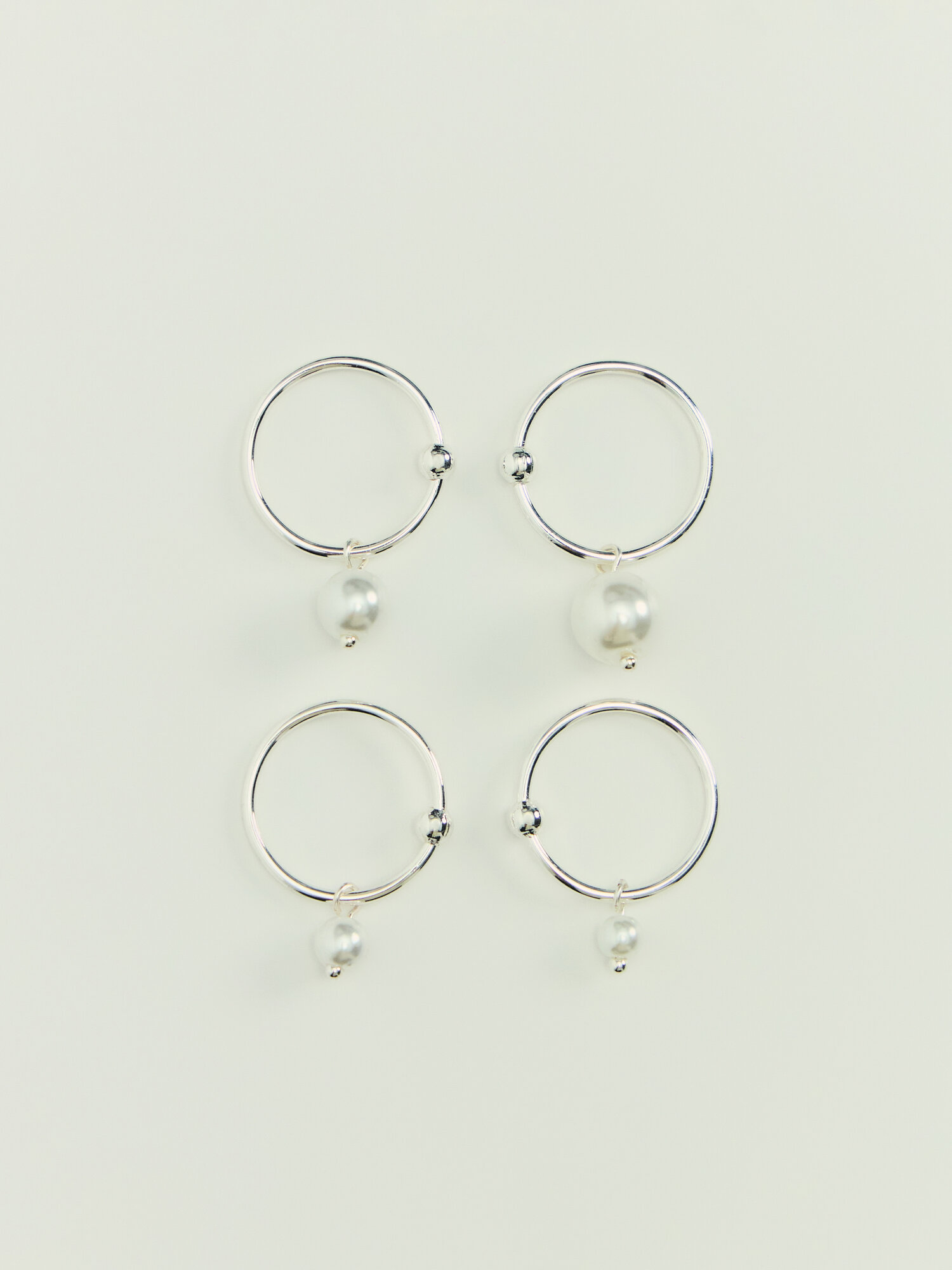 Набор колец, жемчуг имитация