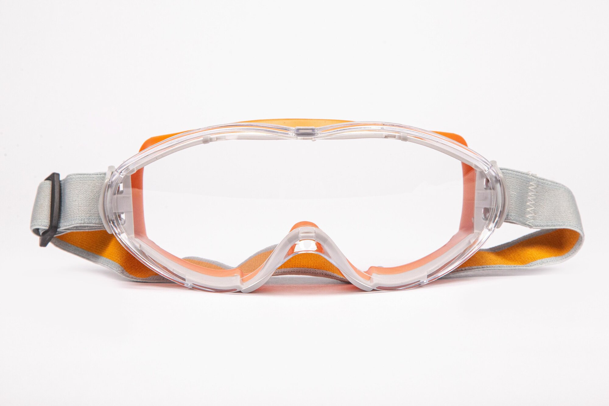 Очки защитные строительные закрытого типа оранжевые PWE-019S