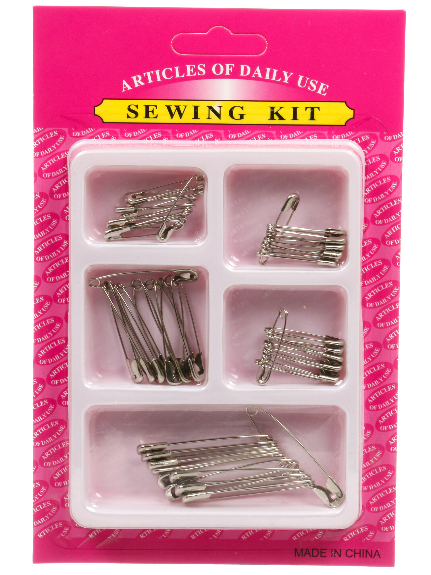 Набор английских булавок для шитья и рукоделия, 50 предметов, стальные защищенные фиксаторы разных размеров Y4-11587