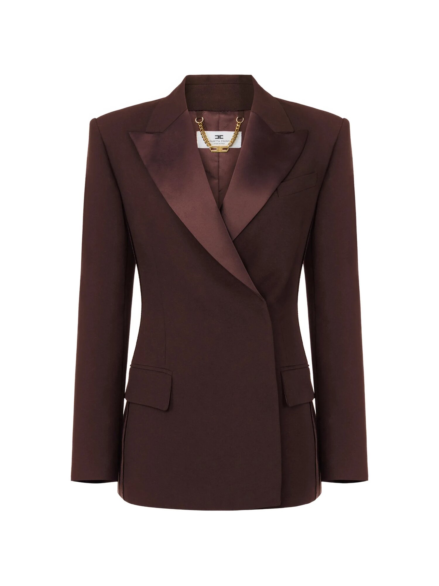 Куртка Satin lapels double-breasted jacket
