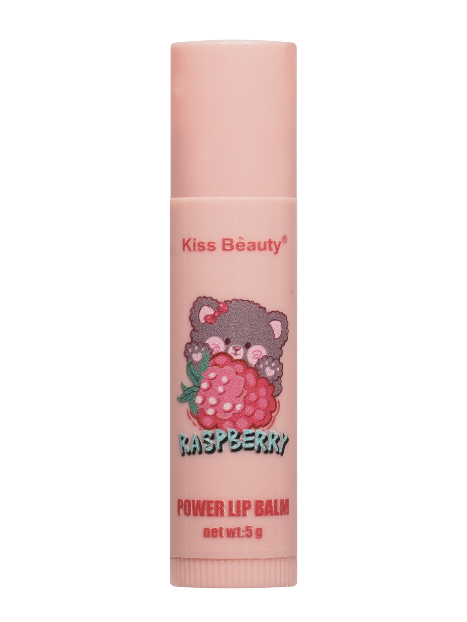 Бальзам-тинт для губ Kiss Beauty Baby Bear, с ароматом малины, 5г