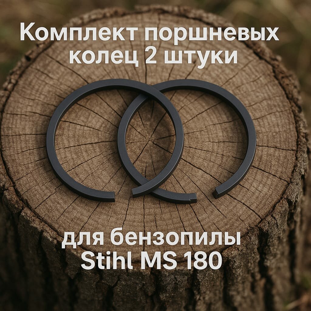 Комплект : Кольца поршневые 38*1,2 мм для бензопилы Stihl MS180