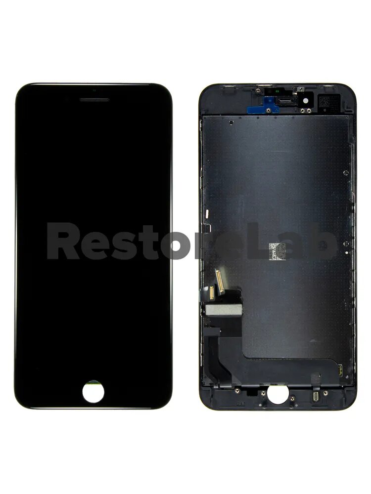 Дисплей для iPhone 8 Plus + тачскрин с рамкой (черный), oригинал, черный