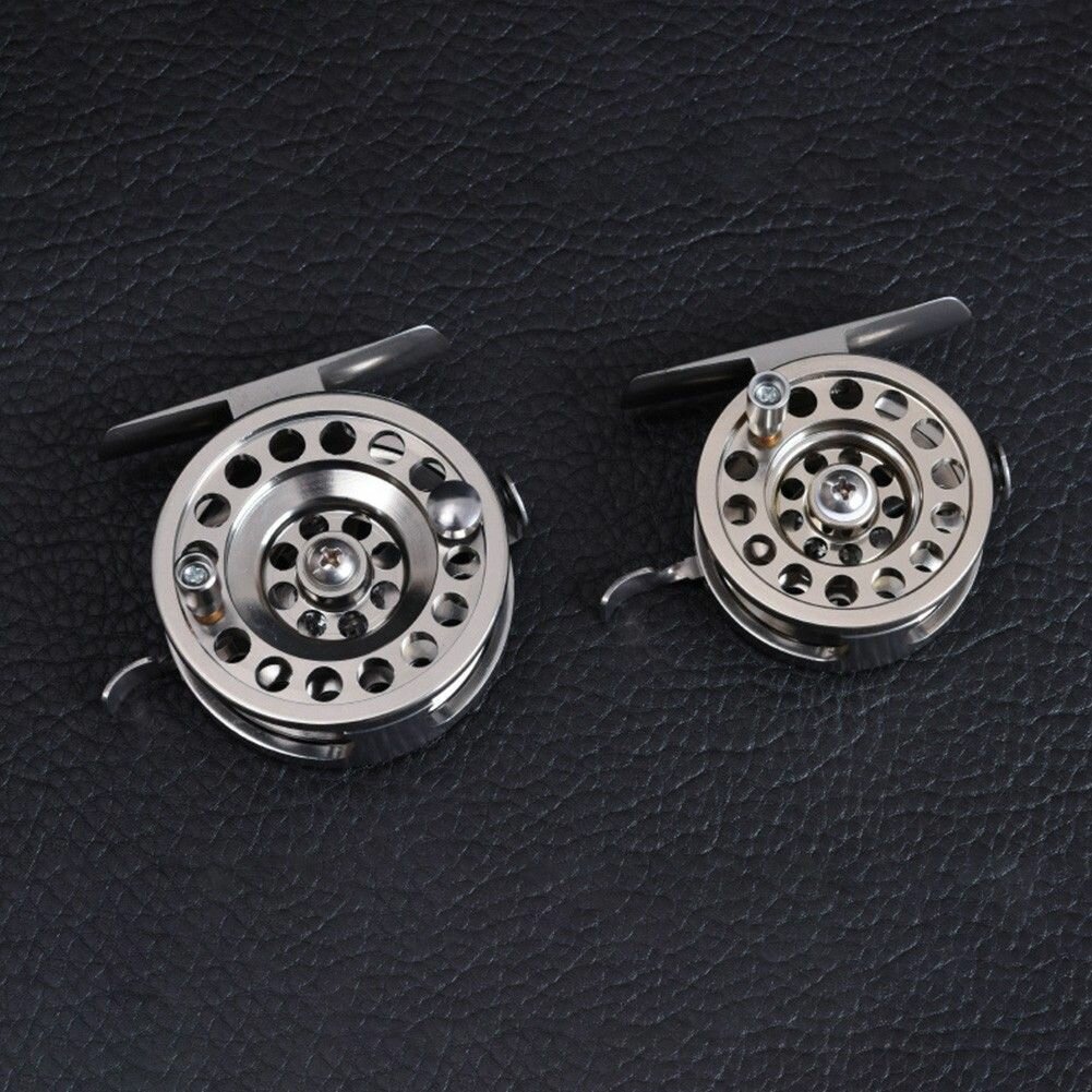 Полностью Алюминиевая катушка для подледной рыбалки - Правосторонняя катушка, V-образный ротор, передаточное отношение 1:1