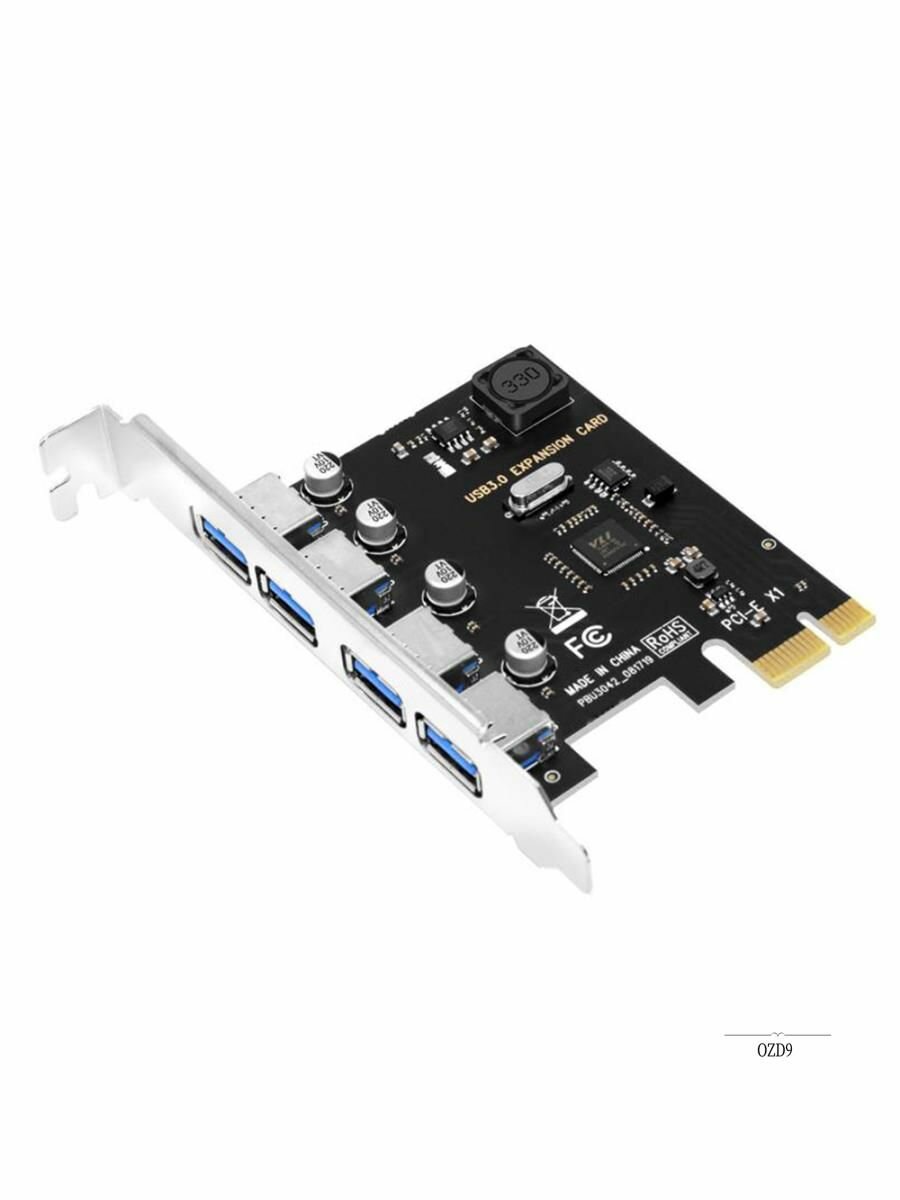 PCI-E Плата расширения PCI Express USB 3.0 HUB Адаптер 4-портовый Контроллер USB3.0 PCIe
