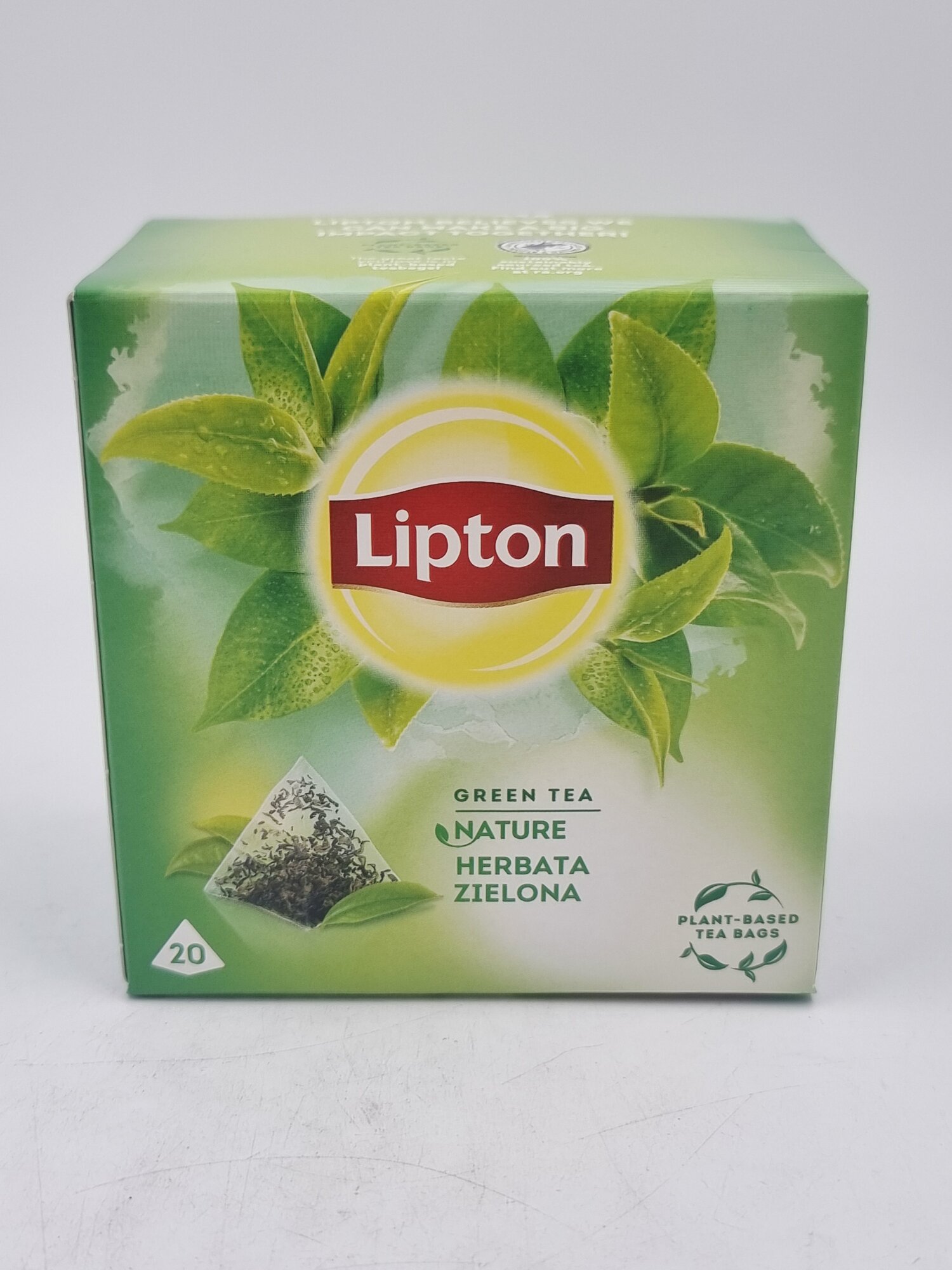 Lipton Чай зеленый Nature, 20 пирамидок, 28 г (из Финляндии)