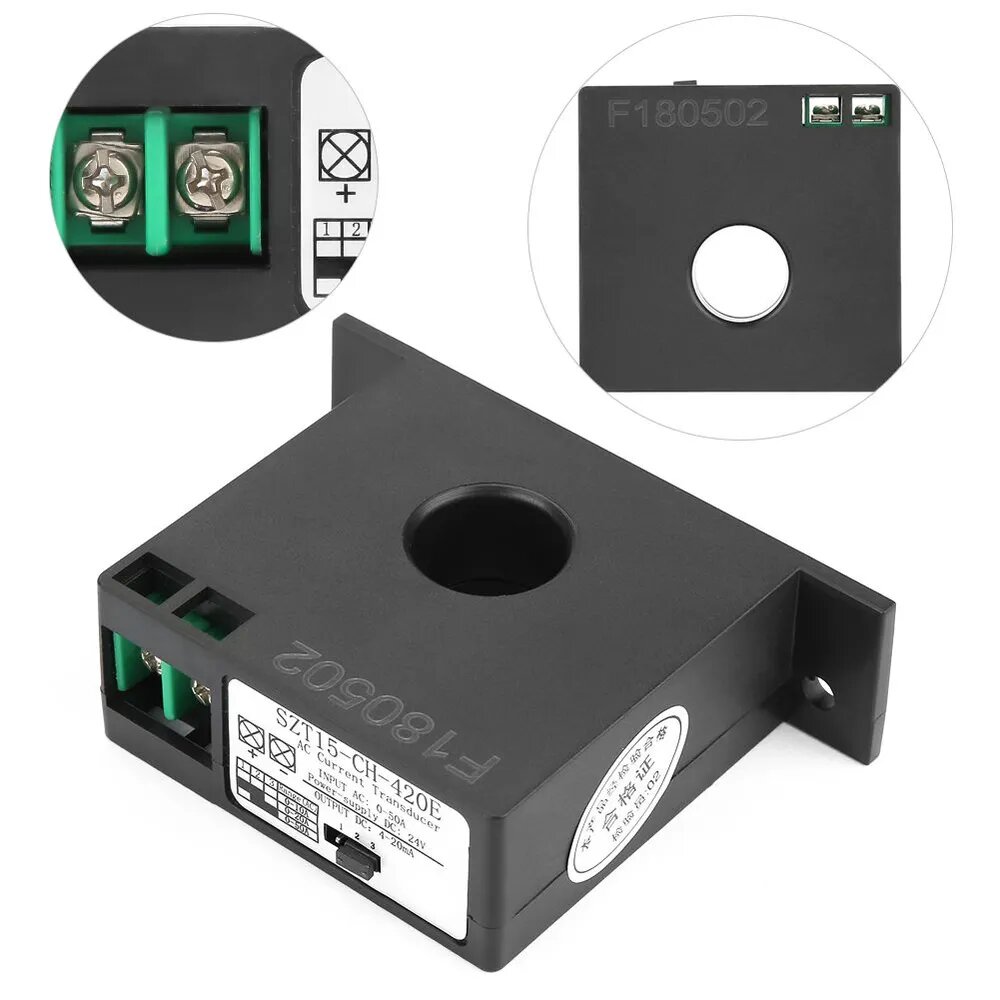 Датчик тока SZT15-CH-420E AC Current Transducer 0-50A DC 4-20mA 24V — фото 1