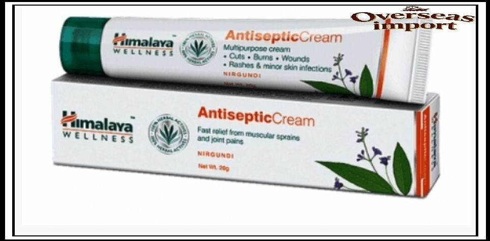 Комплект 2шт: Антисептический крем(Antiseptic Cream, Himalaya), по 20гр, Индия