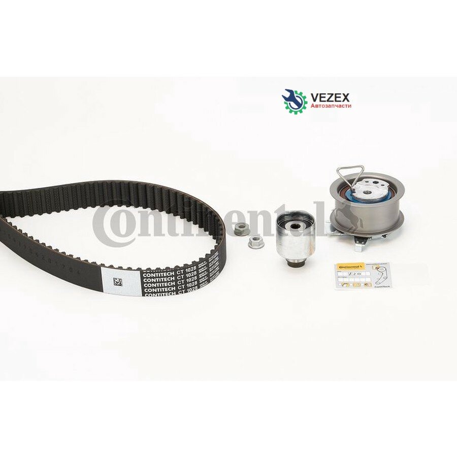 CONTINENTAL CT1028K3 Ремень ГРМ зубчатый с роликами, комплект
