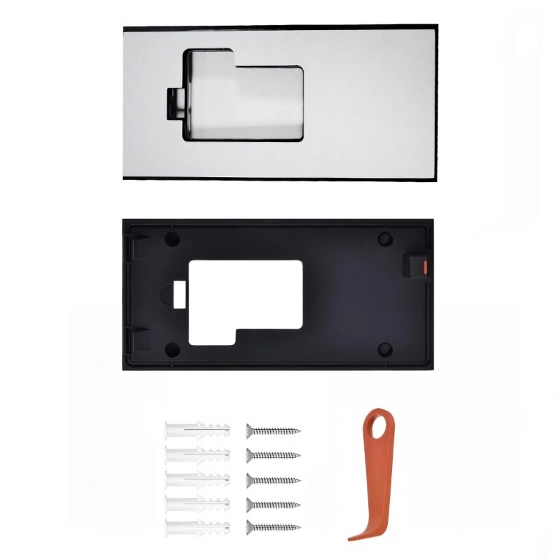 Практичные Кронштейны Для Крепления Дверного звонка Без Сверления Держатель Монтажной пластины Дверного звонка Аксессуары Простота установки