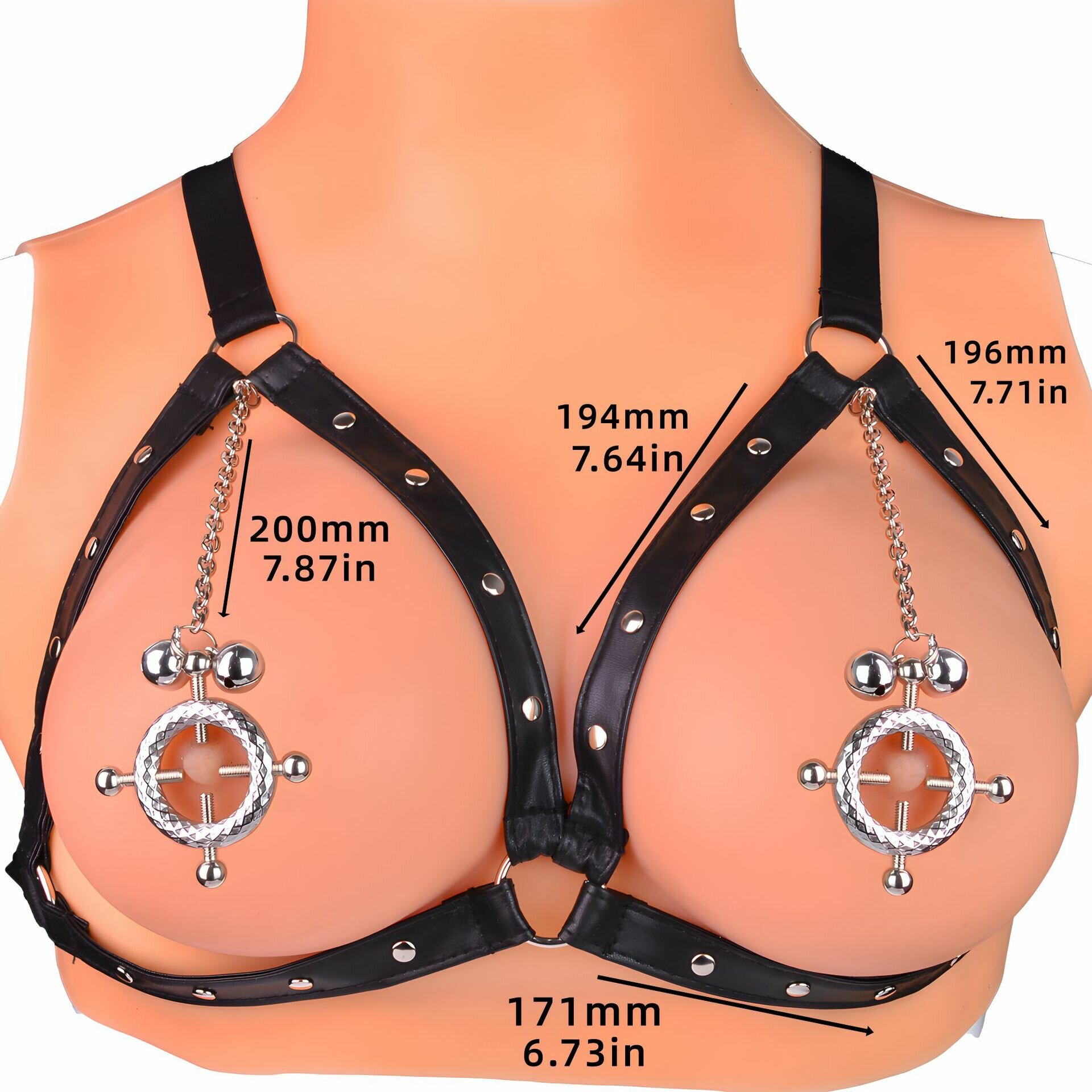 QKKQ металлический колокольчик носик молочный зажим молочный цепочка мужской и женский секс-флирт секс-игрушки для