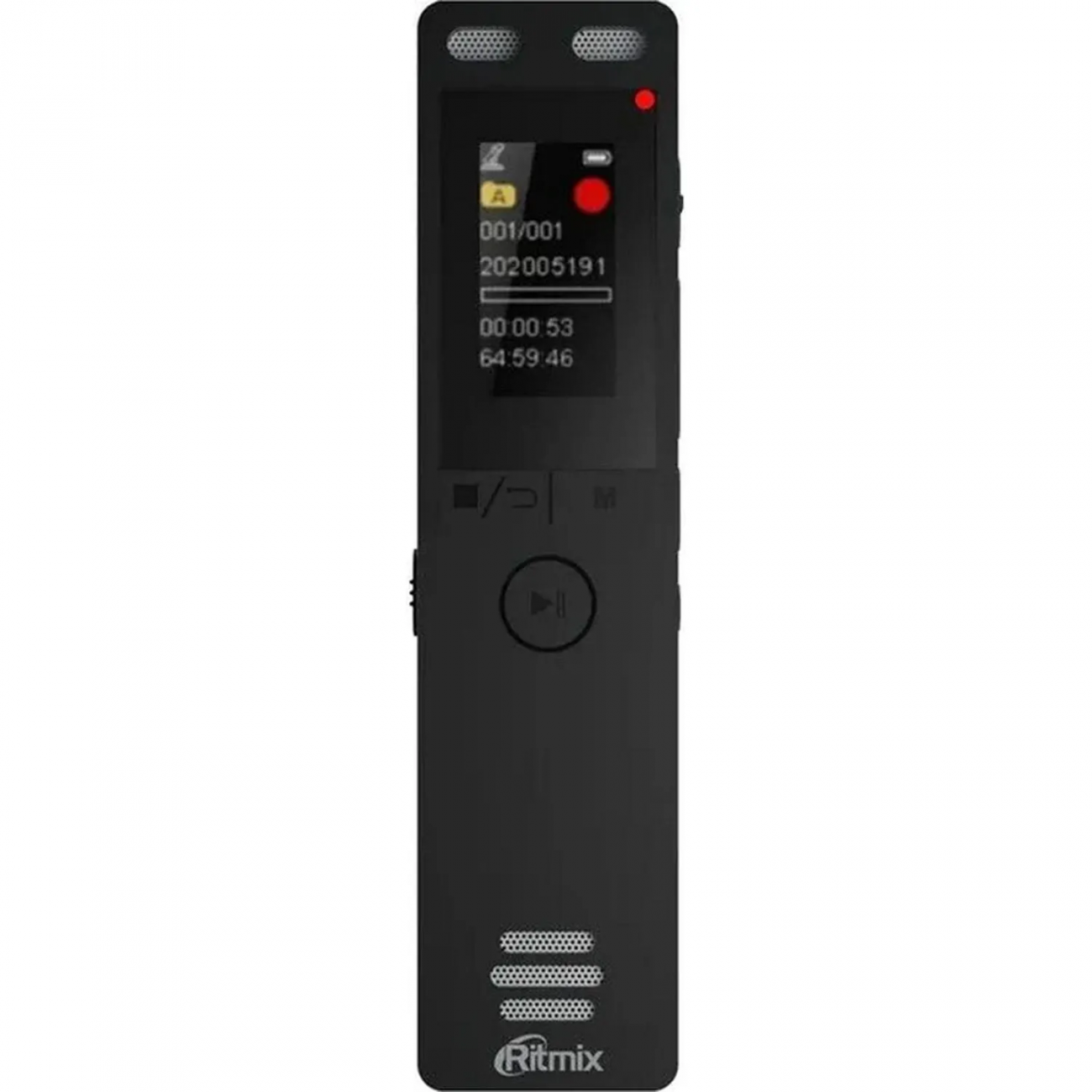 Диктофон цифровой Ritmix RR-155 16Gb Black, MicroSD 2061765 80003340