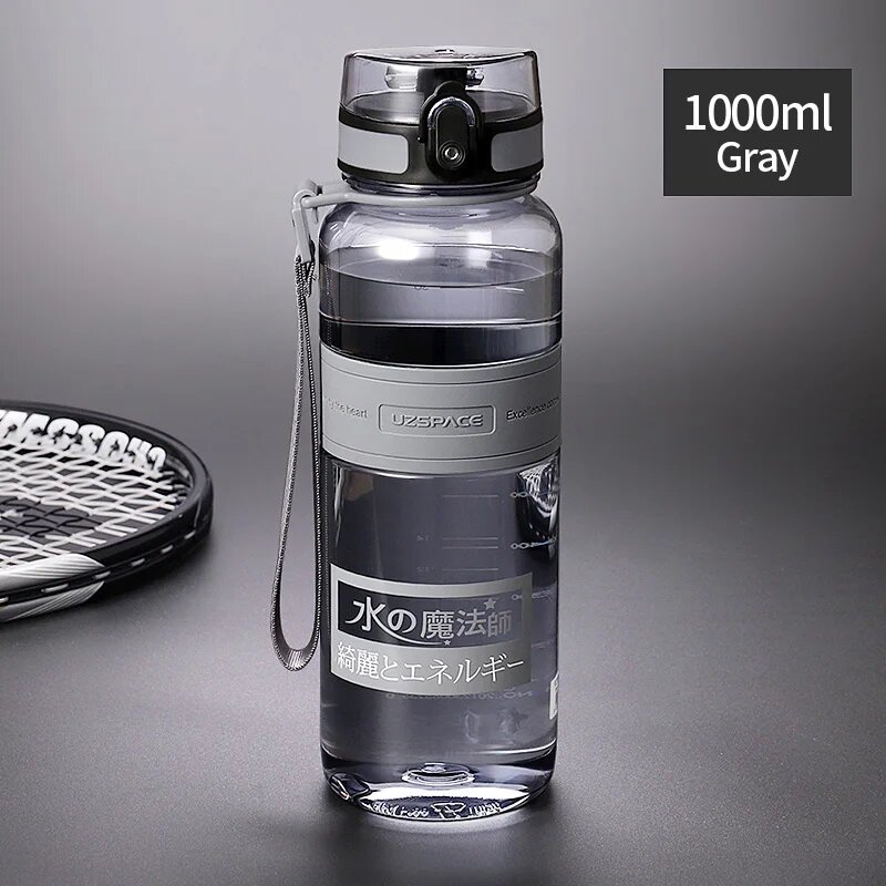 UZSPACE BPA Free 1л Бутылка для воды Серый, 1000ml gary