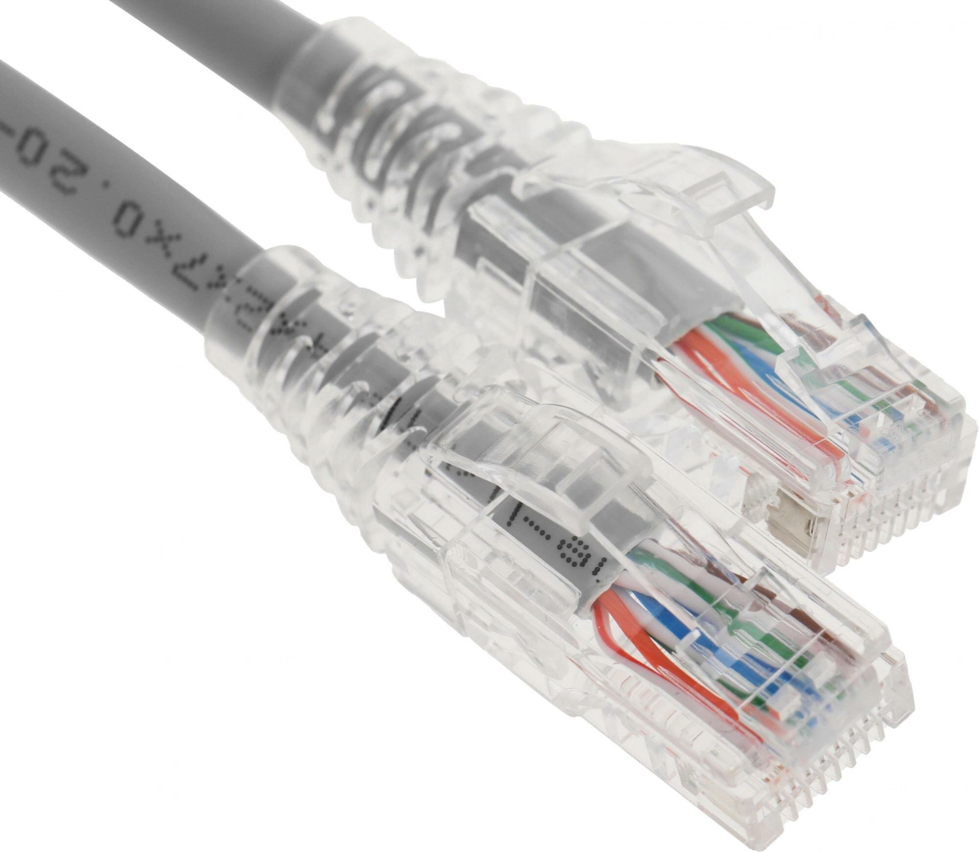 Патч-корд WRLine FTP RJ-45 вилка-вилка RJ-45 категория 5E длина 0.3 м серый WR-PC-RJ45-UTP-5E-0.3-GY