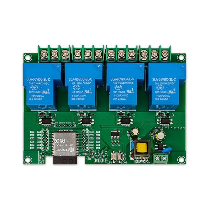 4 -Канальный Реле Модуль 5V/30A AC220V Wi -Fi Bluetooth ESP32 Плата Разработки